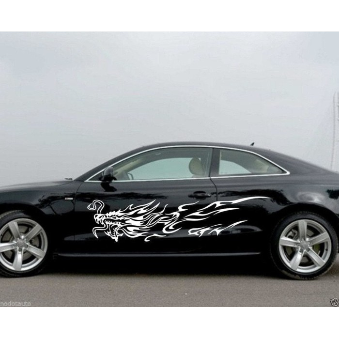 Jual dragon sticker mobil sticker naga desain exclusive cutting sticker ...