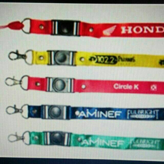 Jual Tali idcard tali name tag berlogo tali logo tali berlogo lebar 2cm ...