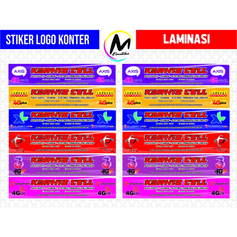 Jual Cetak Stiker Konter Etalase ukuran 30x2 cm | Shopee Indonesia