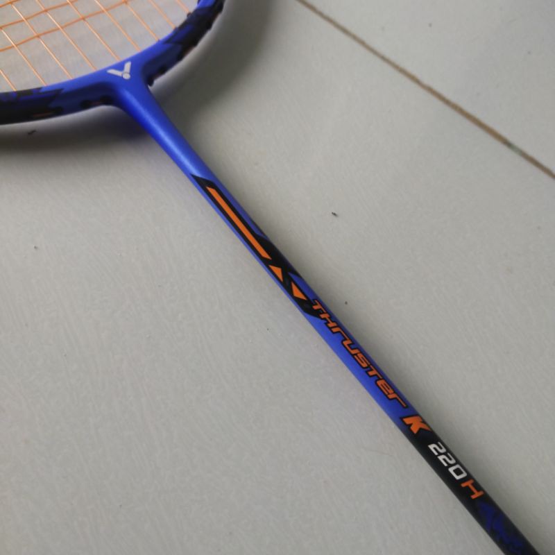 Jual Raket Badminton Victor Thruster K 220H 4U 35 Lbs Original Bekas ...