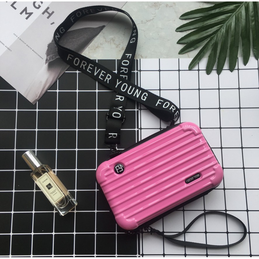 Jual Tas Koper Wanita Garis Tas Selempang Wanita Uk. 18cm - Bahan Keras ...