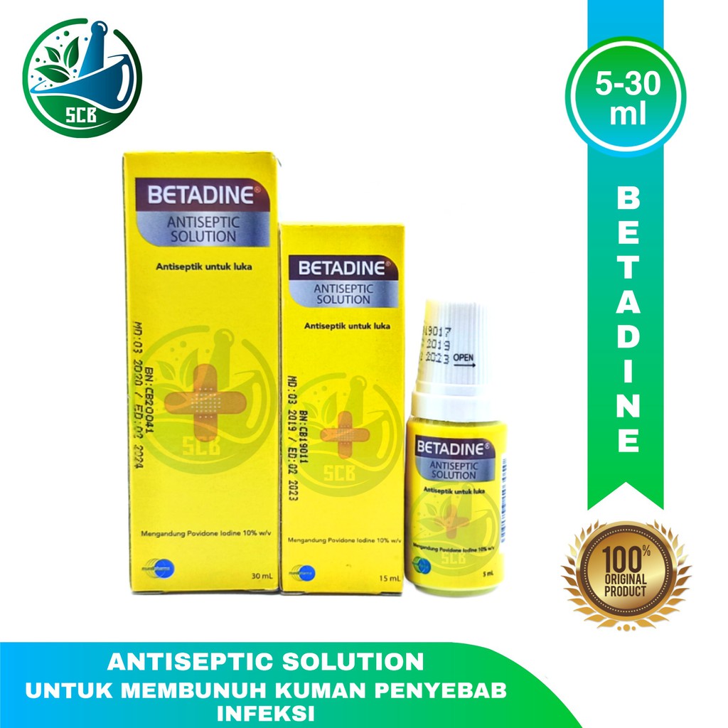 Jual Betadine All Varian / Betadin Obat Merah / Antiseptik Untuk Luka | Shopee Indonesia