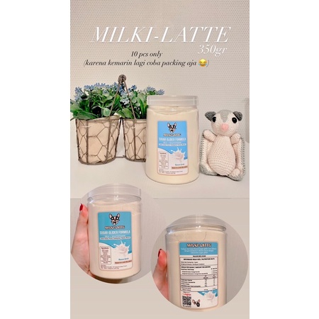 Jual Milki-Latte 350gr, Sugar Glider Formula, Susu + Multivitamin for ...