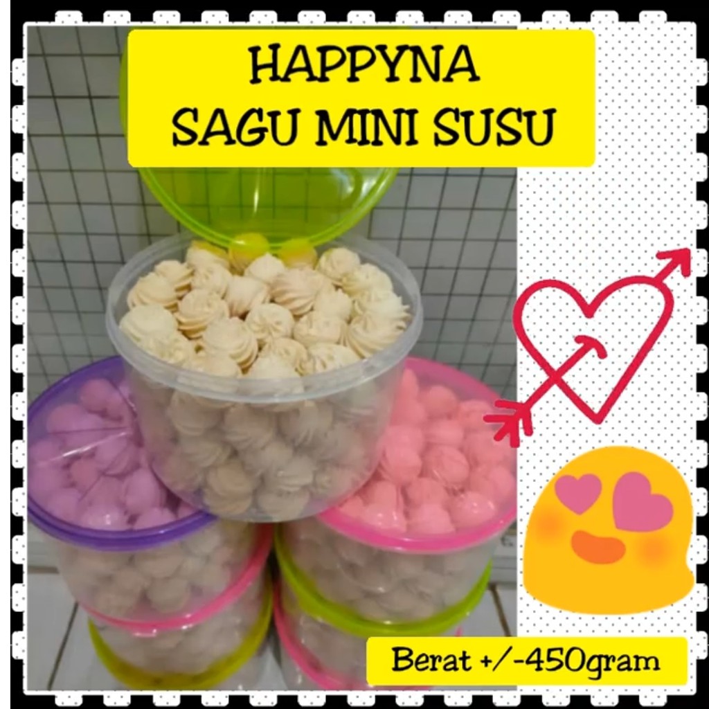 Jual Happyna Sagu mini susu 450gram | Shopee Indonesia