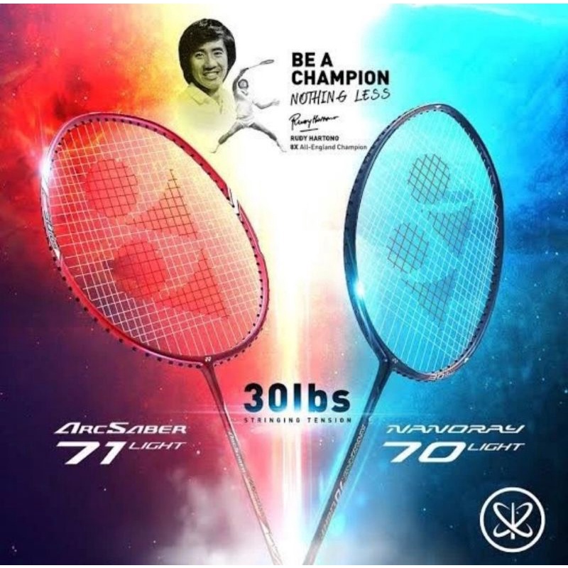 Jual Raket Badminton Yonex Arcsaber 71 light Nanoray 70 light Original Rudy Hartono | Shopee ...