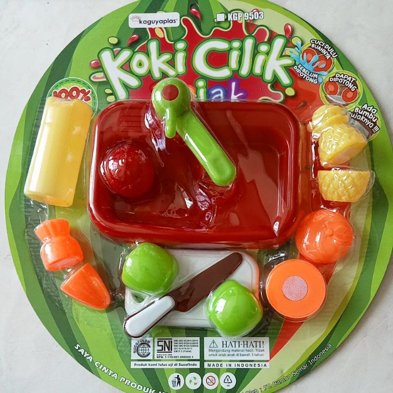 Jual KGP 9503 - Mainan Buah Potong Buah Iris Koki Cilik Rujak KGP9503 ...