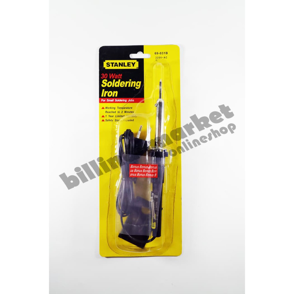 Jual STANLEY Soldering Iron 30 watt / Tang Solder 30 watt 69-031 B ...