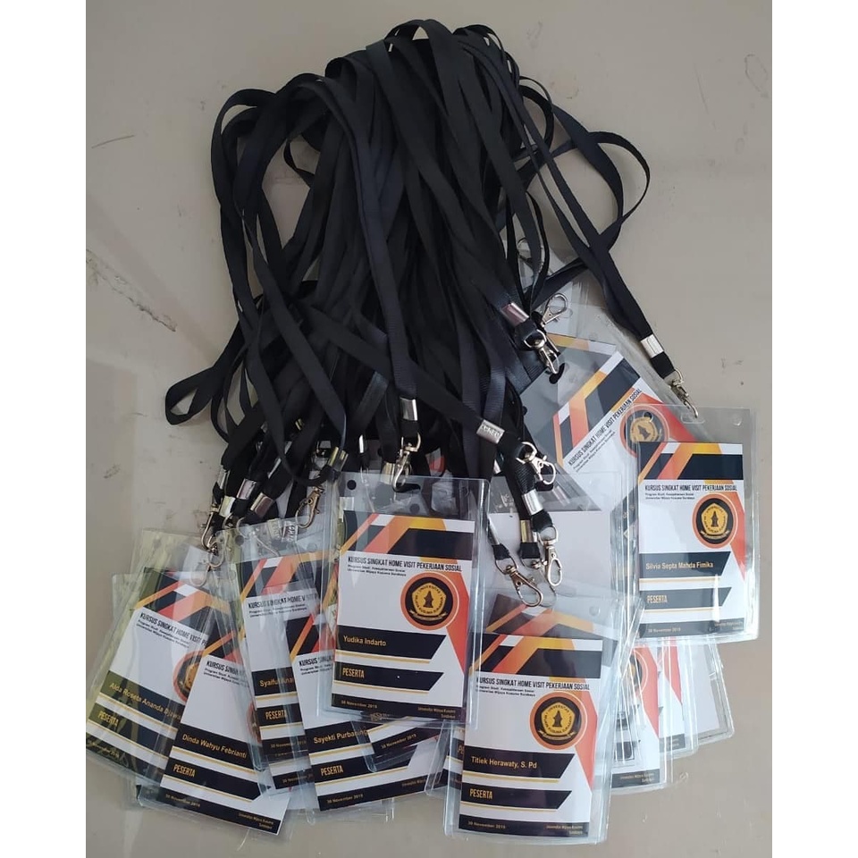 Jual TALI LANYARD LENGKAP, NAME TAG TALI CUSTOM | Shopee Indonesia