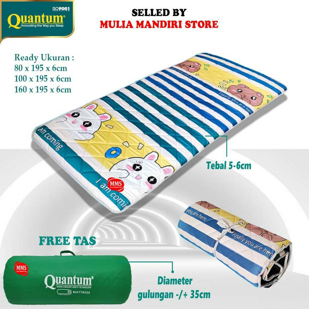 Jual Quantum kasur lipat gulung lantai uk 80, 100 dan 160cm | Shopee ...