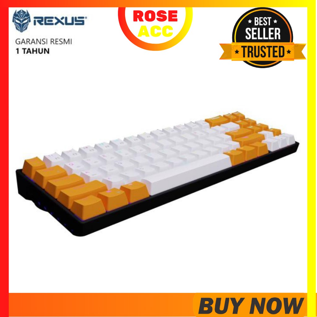 Jual Rexus Daxa M71 PRO Mechanical Keyboard Gaming Wireless - Red ...