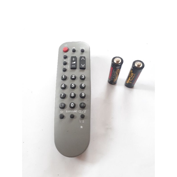 Jual Remote Tv Tabung Panasonic Langsung Pakai Plus Batu Baterai ...