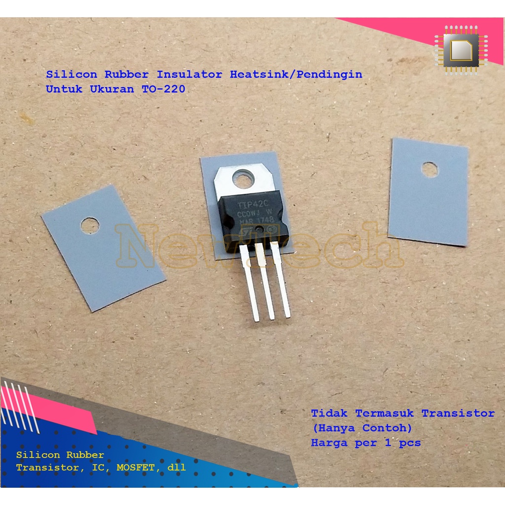 Jual Isolator Silikon Karet Pendingin Silicon Rubber Heatsink TO-220 ...