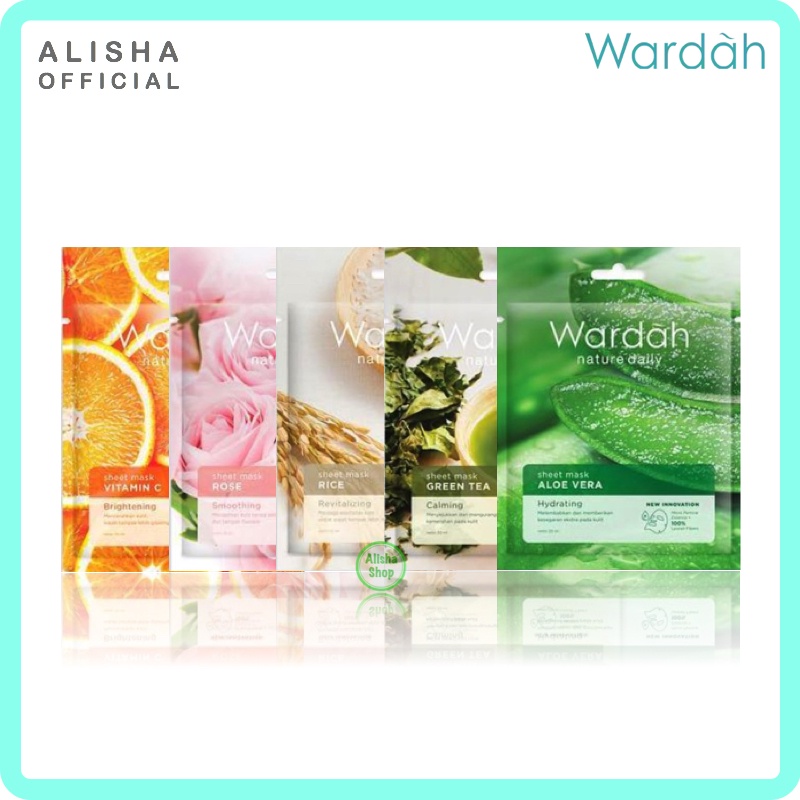 Jual WARDAH Nature Daily Sheet Mask 20 mL | Shopee Indonesia