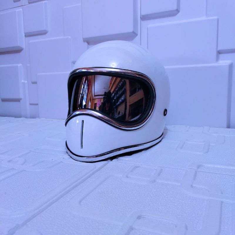 Jual HELM CUSTOM T20 RETRO CLASSIC CAKIL FULL FACE | Shopee Indonesia