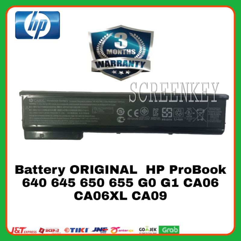 Jual Baterai HP ProBook 640 645 650 655 G0 G1 CA06 CA06XL CA09 Original ...