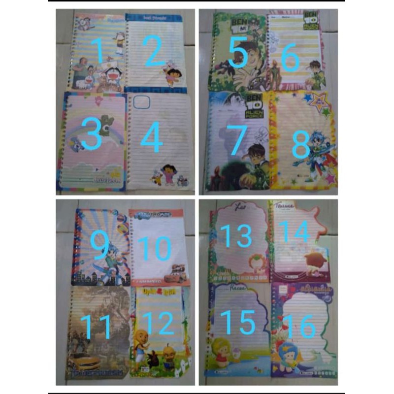 Jual Isi binder bergambar/file/pembatas kertas | Shopee Indonesia