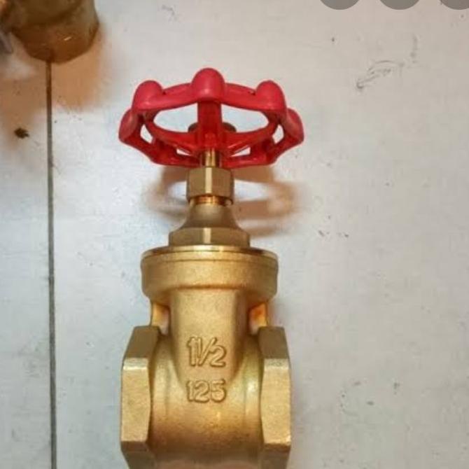 Jual Gate Valve 11/2 Inch Kitz Original/Kuningan Asli | Shopee Indonesia