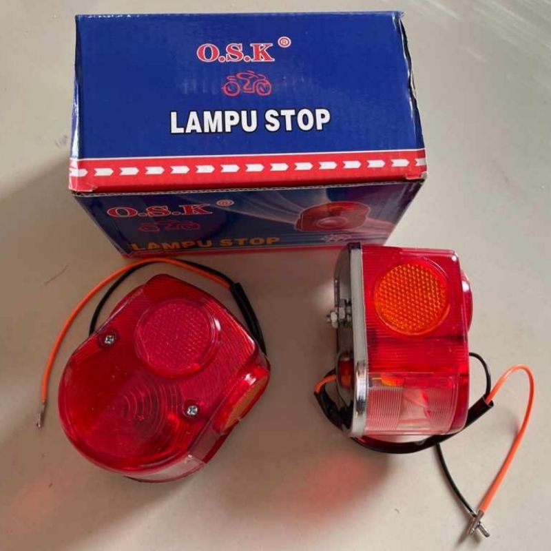 Jual lampu stopan belakang c70 standar pispot monkey | Shopee Indonesia