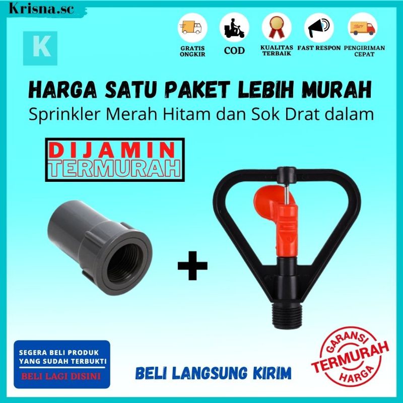 Jual Sprinkler Merah Hitam Sprinkler Pertanian sprinkler sprayer Taman ...