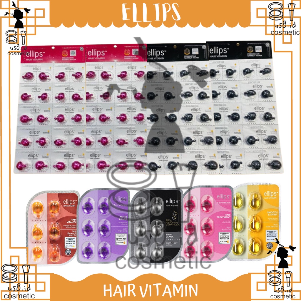 Jual Ellips Hair Vitamin / Nutrisi / Treatment / Rambut / KINO / Elips ...