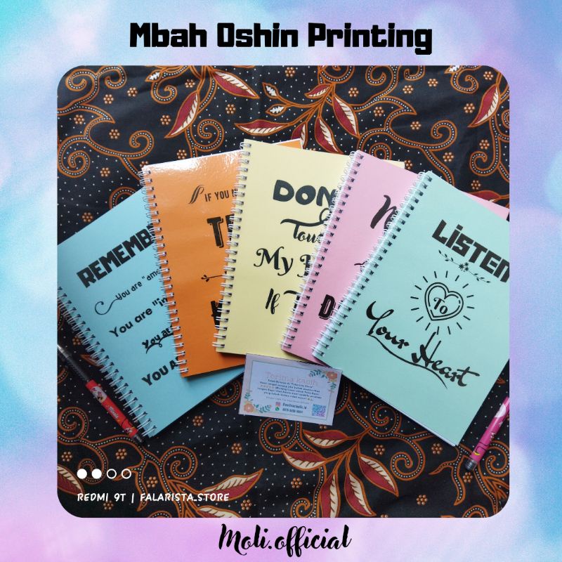 Jual Notebook Spiral A5s Isian RAINBOW / Buku Catatan Cantik / Diary ...