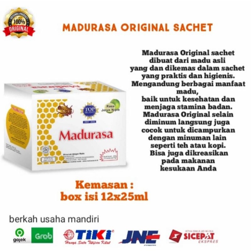 Jual Madurasa Original sachet Box isi 12x25ml | Shopee Indonesia