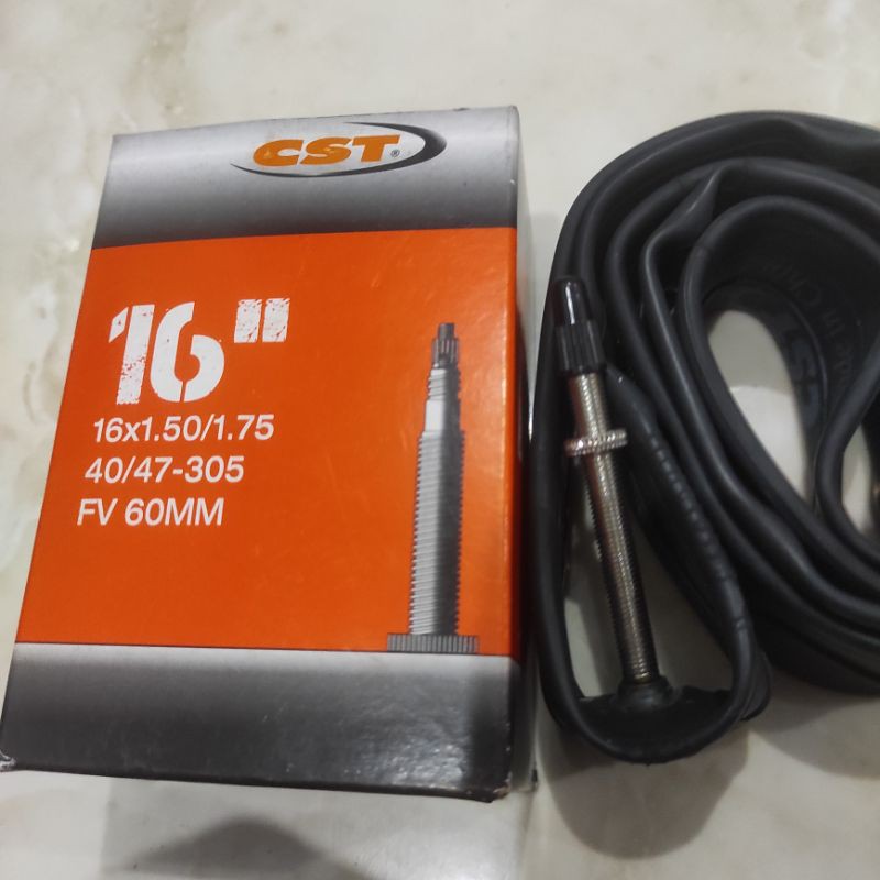 Jual BAN DALAM SEPEDA CST 16 INCH MURNI 305 ATAU 16x1.50 SAMPAI 16x1.75 PENTIL KECIL PRESTA ...