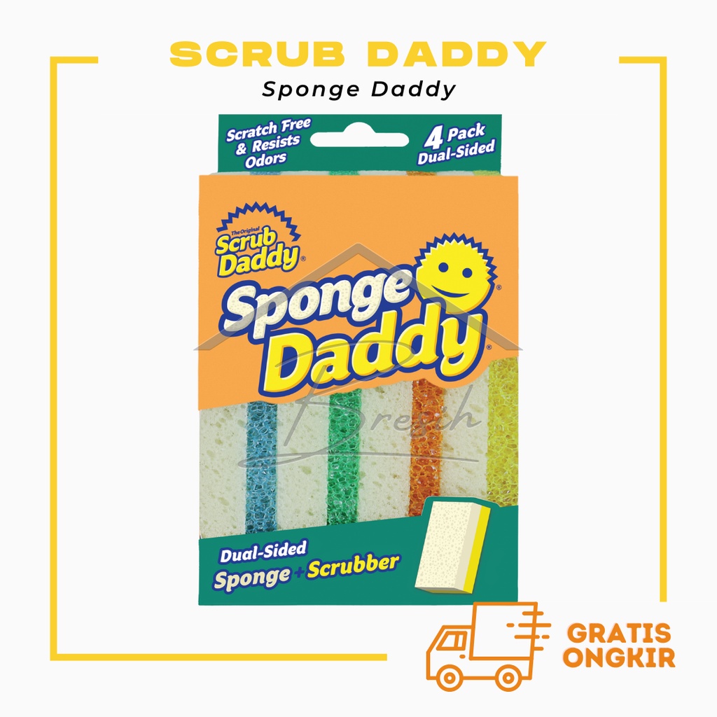 Jual Scrub Daddy - Sponge Daddy (Set 3 Pcs) | Shopee Indonesia