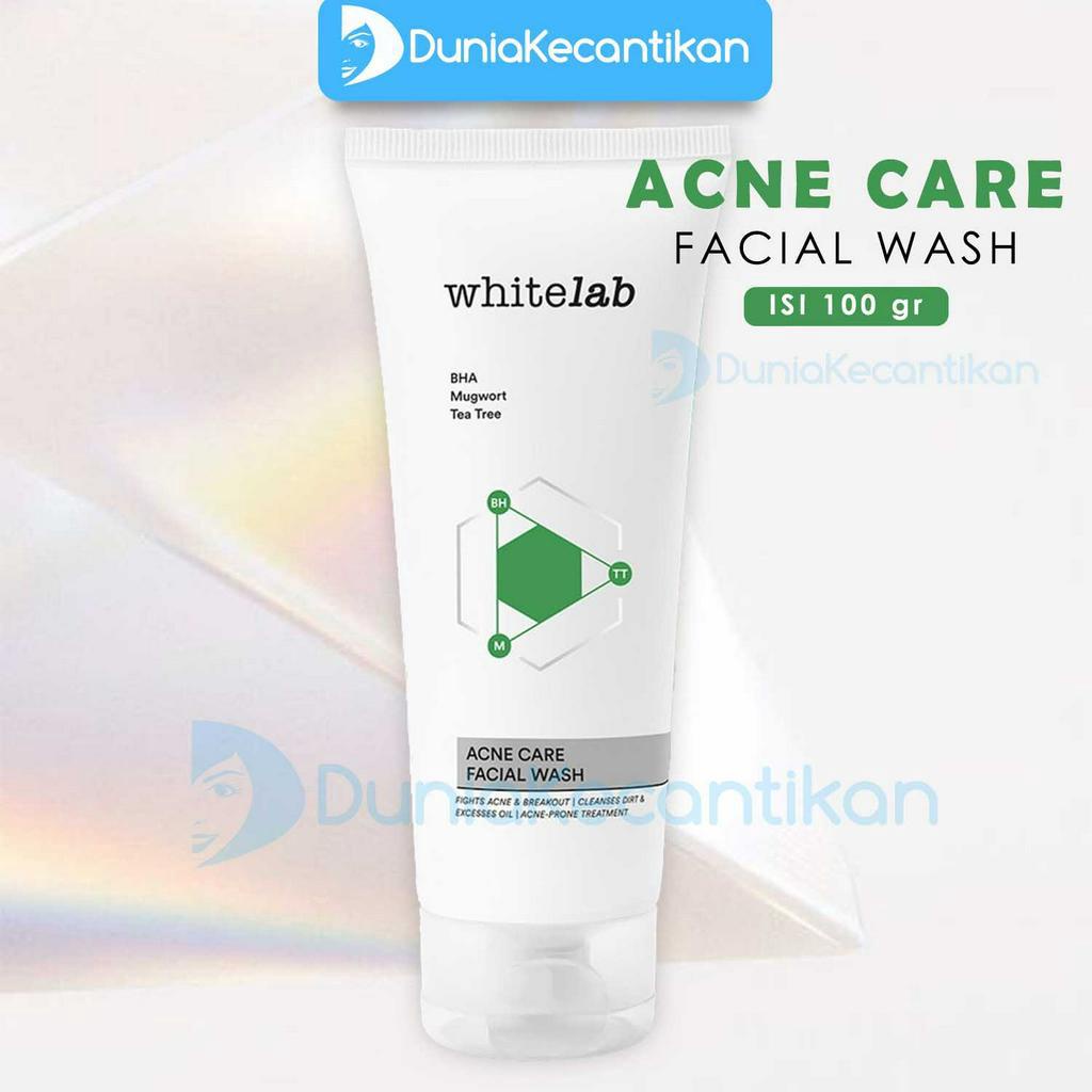 Jual WHITELAB Facial Wash Acne Sabun Cuci Muka Whitelab Brightening PH ...