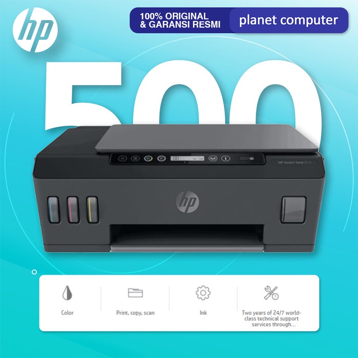 Jual HP Smart Tank 500 All-in-One HP500 HP 500 (Print, Scan, Copy) Original | Shopee Indonesia