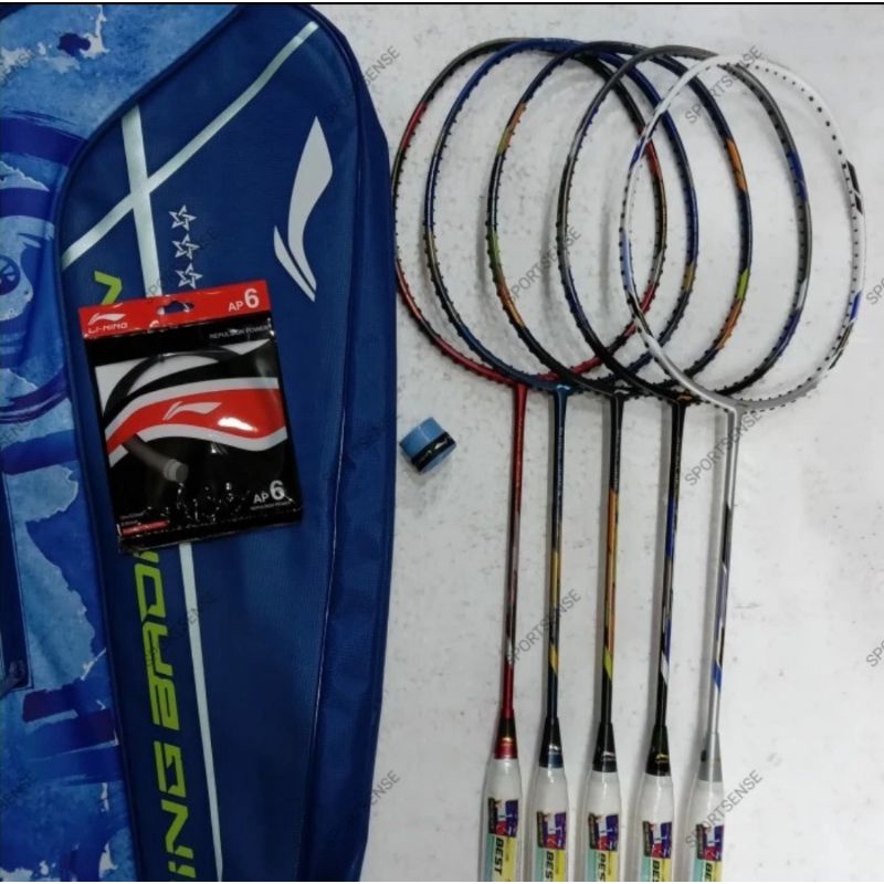 Jual PAKET LENGKAP Raket Badminton LINING SUPER SERIES / SS 99 PLUS ...