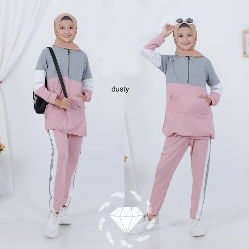 Jual Baju Pesta Setelan Celanan Tunik Anak Remaja Muslim Lucu Adem ...