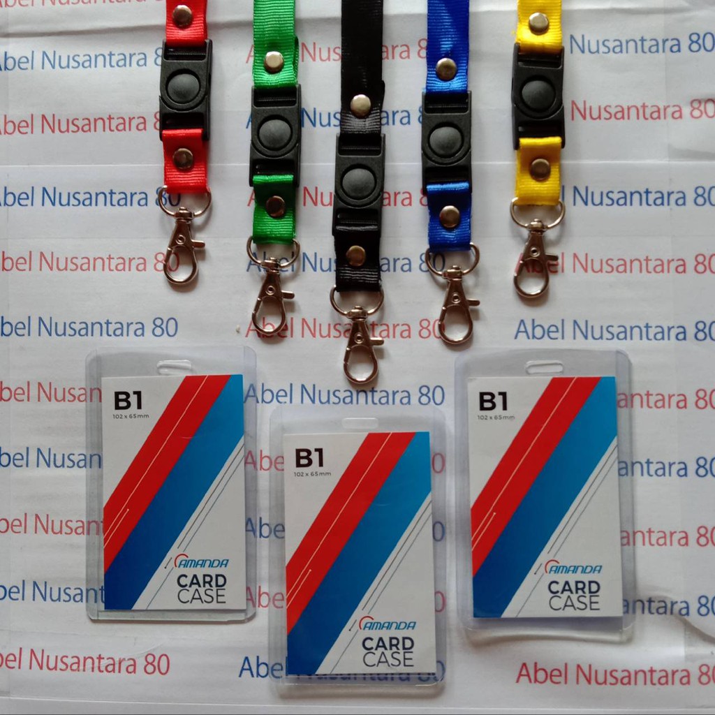 Jual Paket Card Case B1 dengan Tali Kait 1.5cm Stofer | Shopee Indonesia