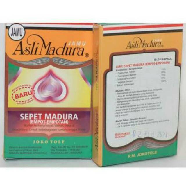 Jual Jamu Asli Madura Empot-Empotan Jokotole Sepet Madura Kapsul ...