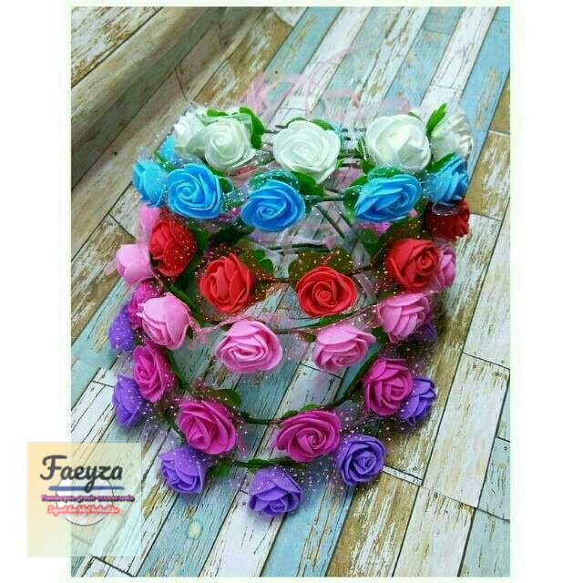Jual Mahkota bunga 6 PCS / flower crown/head pieces/bando bunga import ...