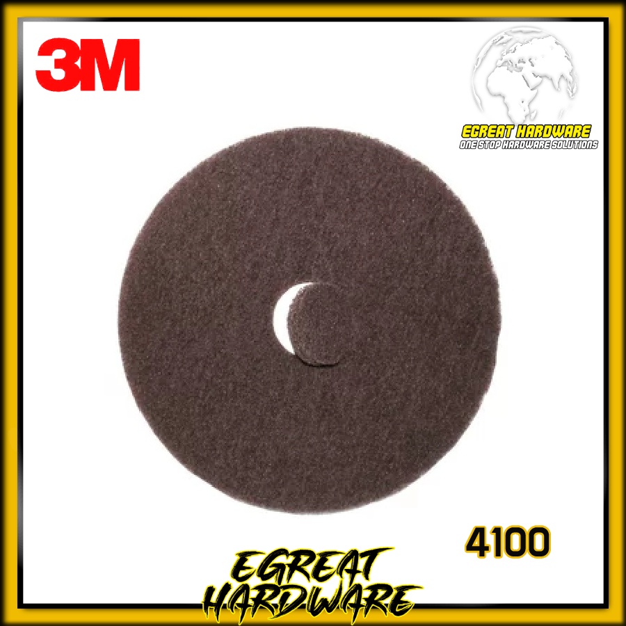 Jual Pad Poles Lantai 3M 4100 16 Inch White Floor Polishing Pad ...