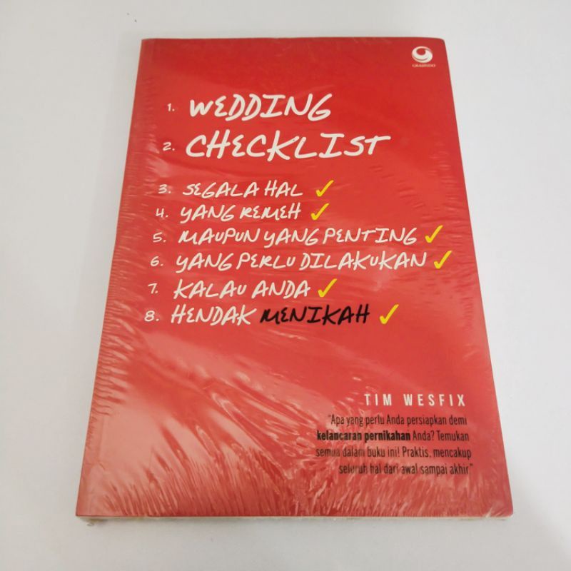 Jual Buku Obral Murah - Buku Wedding Checklist | Shopee Indonesia