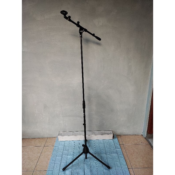 Jual Stand Cagak Mic Panjang BMA Single Mic Full Besi Tripod Stand ...