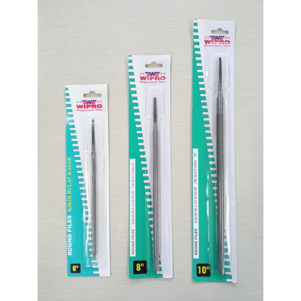 Jual Kikir Bulat Kasar / Round Files ( 6"/8"/10" ) Wipro | Shopee Indonesia