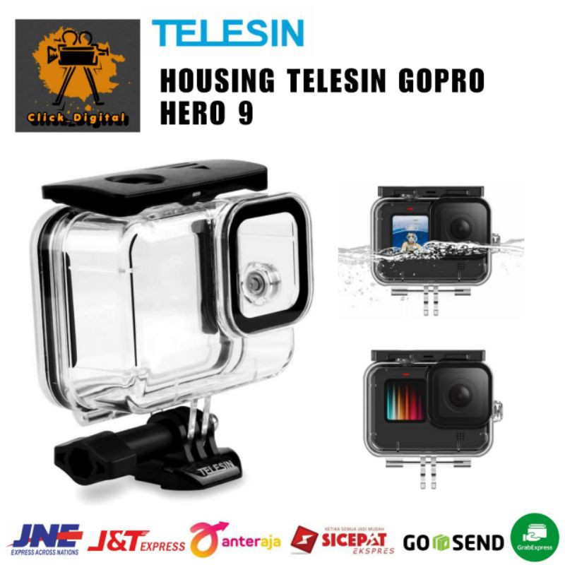 Jual TELESIN Waterproof Housing Case 50m Diving Protection For GoPro Hero 9/10/11/12 | Shopee ...