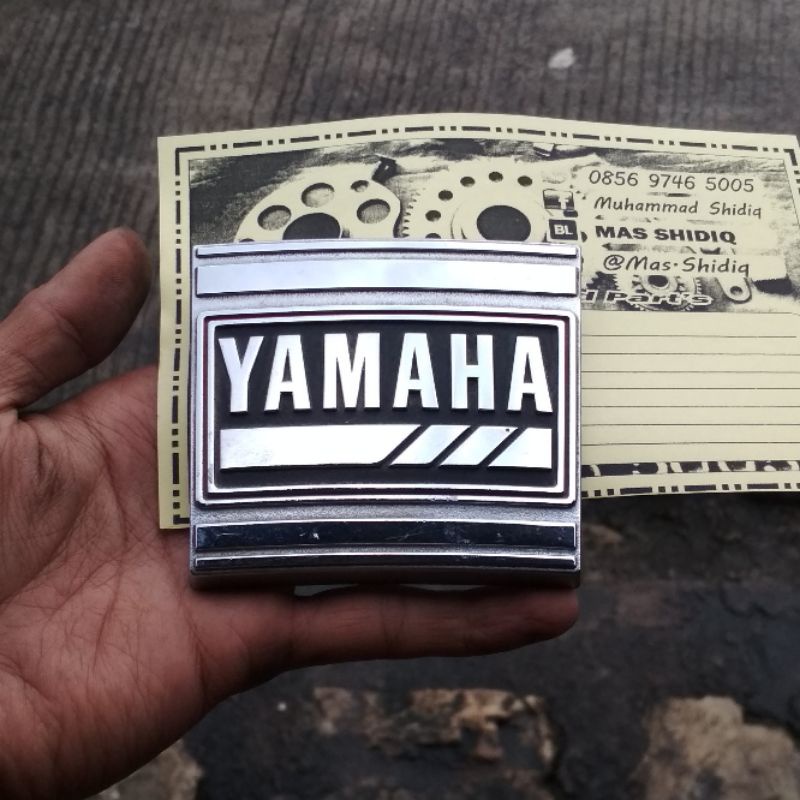 Jual Emblem panel Alfa, Logo Yamaha Alfa, Emblem crom alfa | Shopee ...