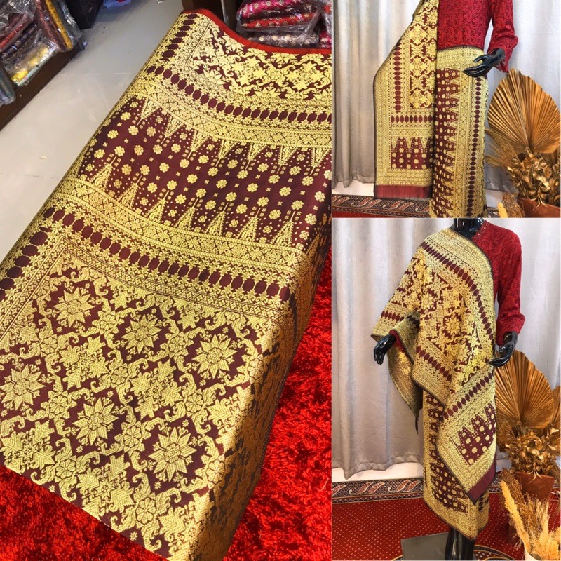 Jual SONGKET LEPUS 1 BENANG ORI - ILHAM SONGKET TENUN TANGAN ASLI PALEMBANG | Shopee Indonesia