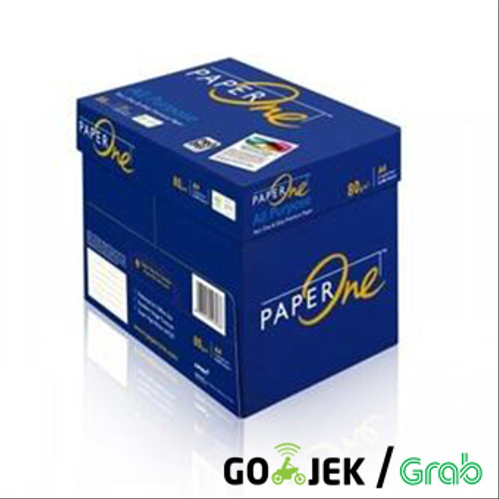 Jual PAPER ONE 80GR A4 F4 QUARTO G0SEND GR4B INSTAN ONLY / KERTAS ...