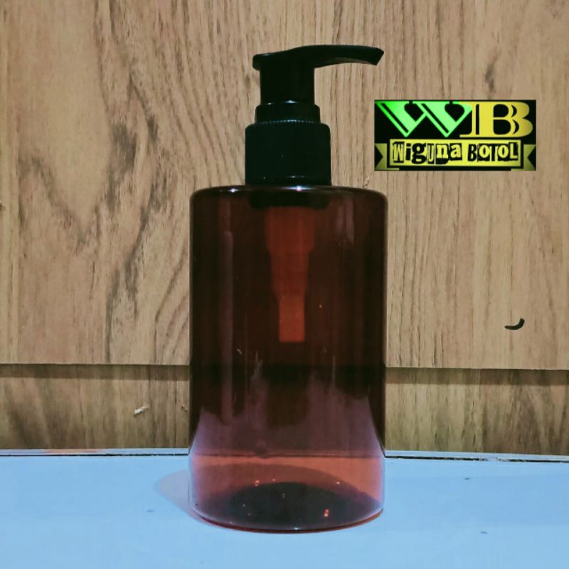 Jual Botol Pump 250ml / Botol PET 250ml Model RFS Tutup Pump Lotion / Botol Plastik Pump 250ml ...