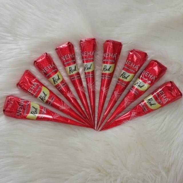 Jual Hena cone warna merah | Shopee Indonesia