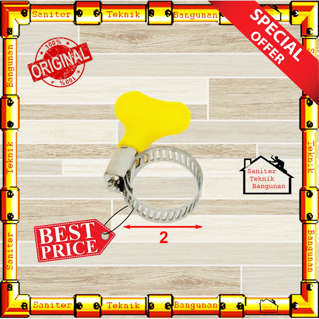 Jual Klem Ring Selang Model Kuping 5/8 - 2 Inch | Shopee Indonesia