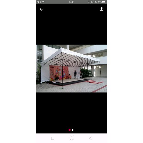 Jual Tenda plampang ukuran 3x4 double besi high quality | Shopee Indonesia