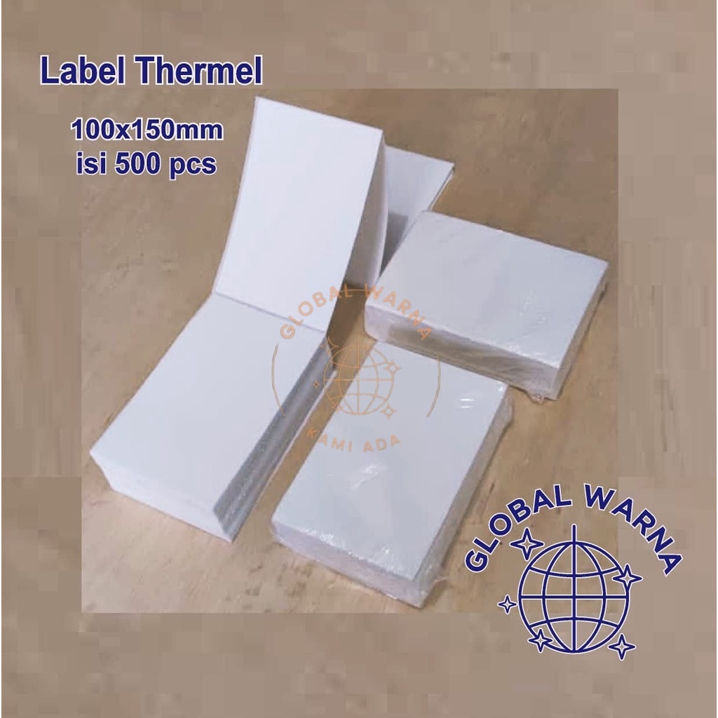 Jual Kertas Thermal Label Direct Barcode 100x150 Isi 500 Pcs Ukuran A6 | Shopee Indonesia