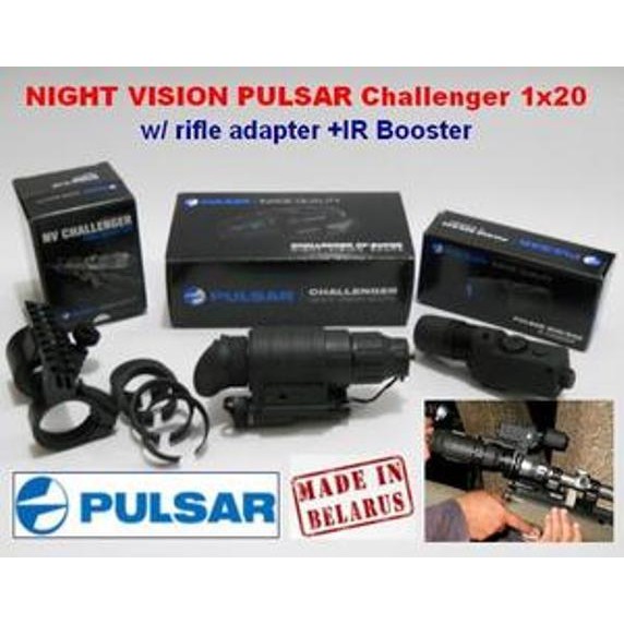 Jual Night Vision Pulsar Challenger 1x20 W/ Adapter Scope + Ir Flashlight | Shopee Indonesia