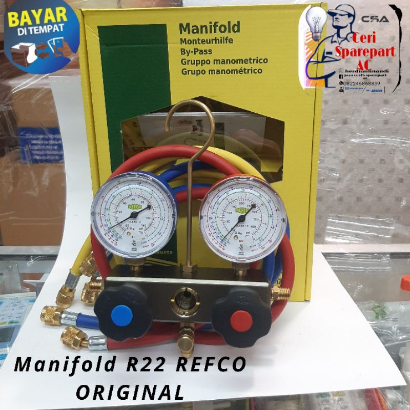 Jual Manifold Set Refco tipe BM2-6-DS-R22 | Analyzer R22 | Manifold Set R22 | Shopee Indonesia